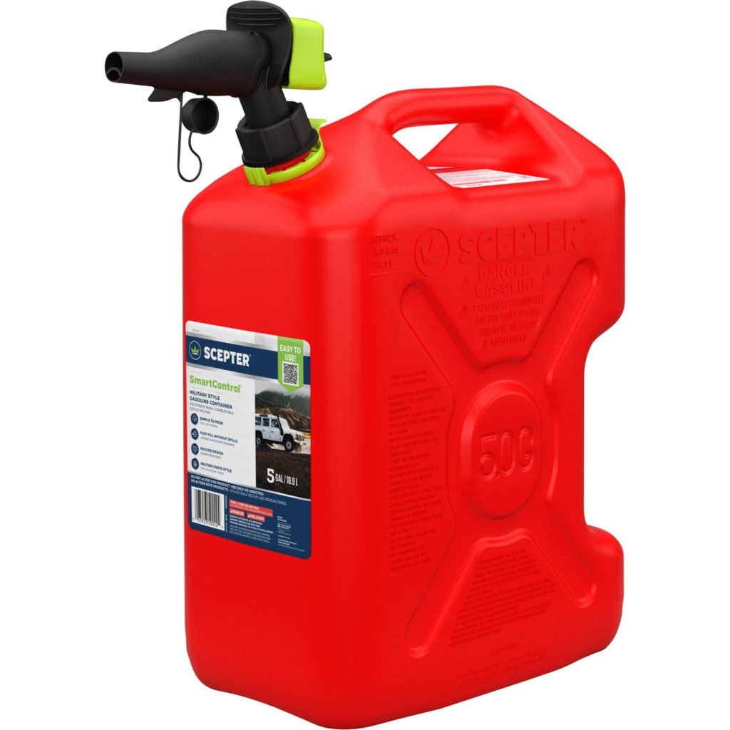 Scepter Military-Style Gas Can with SmartControl Spout - Rancho Hydraulics